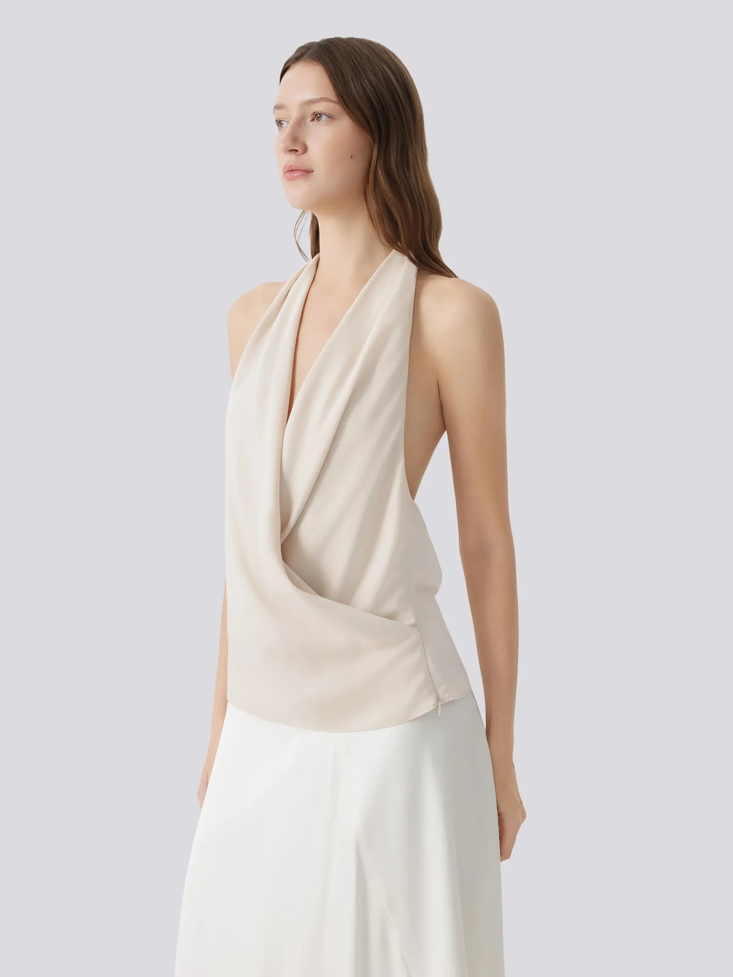 Silk Satin Sexy Backless Halter Top – SUUKSESS